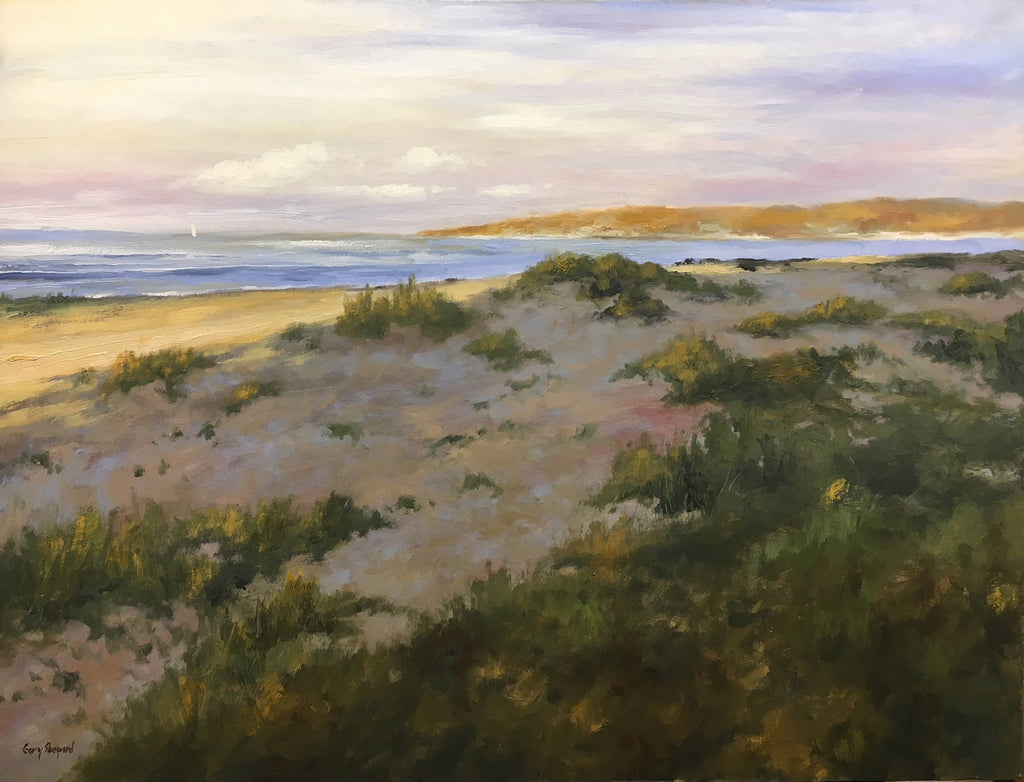 "Shore Dunes" by Gary Shepard - New England Impressionist Oil Painting