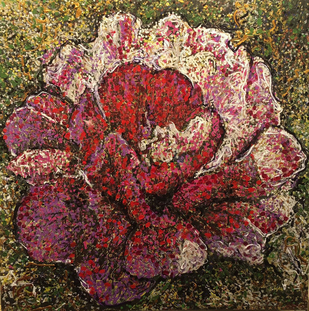 "Eleanor Rigsby" by Giovanni DeCunto - Mixed Media Abstract Expression