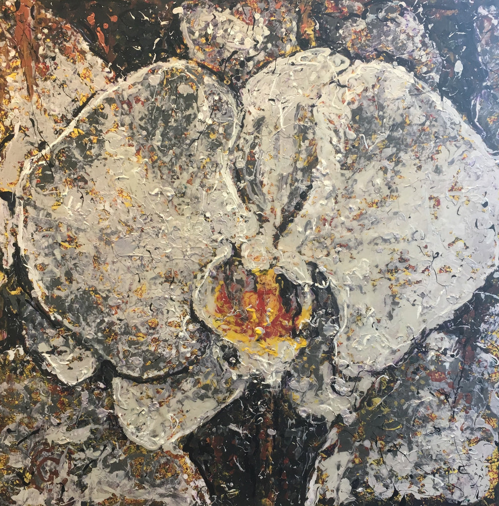 "Mrs. Jones" by Giovanni DeCunto - Mixed Media Abstract Expressionist