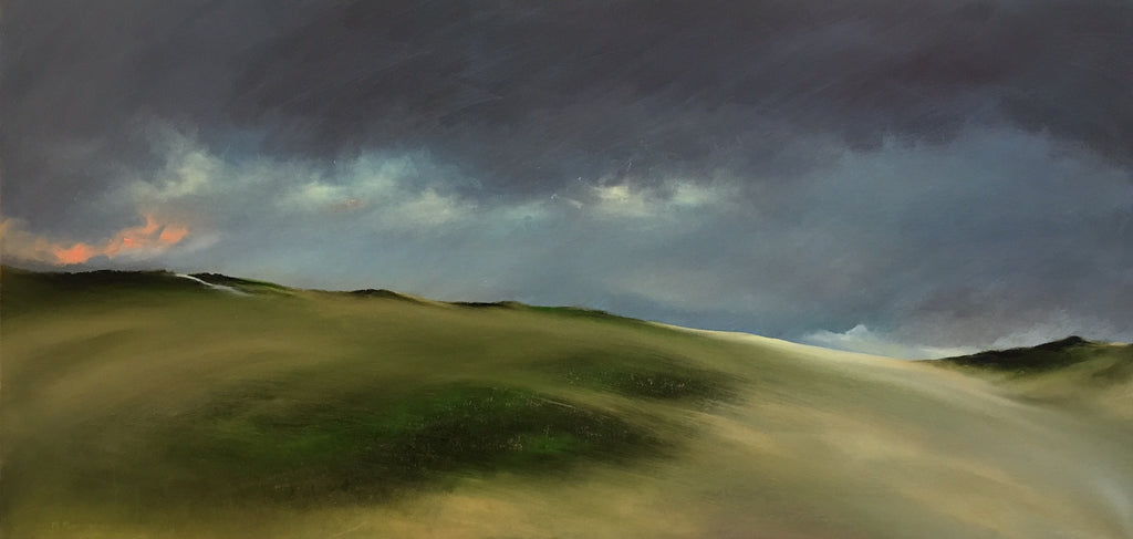 "Peaking Light" by Michael Marrinan - Transitional Coastal Oil Paintin