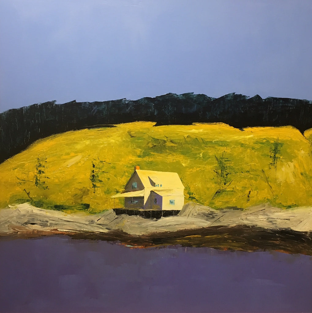 "Coast Stand" by Janis Sanders - Contemporary Colorful Coastal Landsca