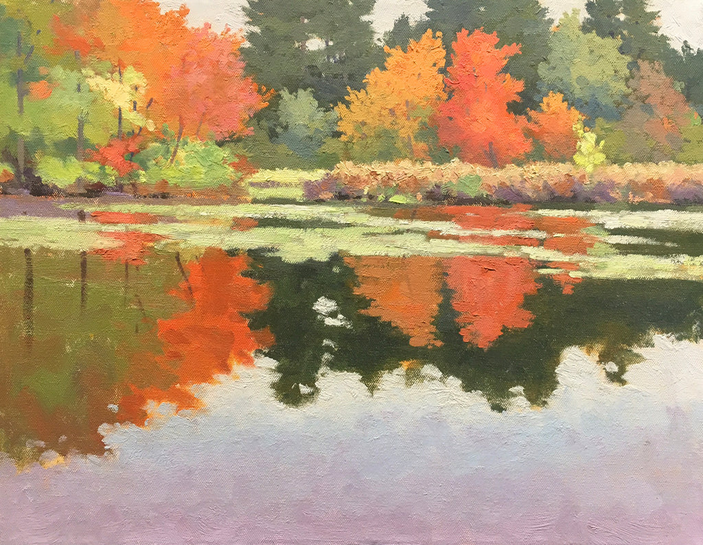 "Fall on the Charles River" by William Ternes - Tradtional New England