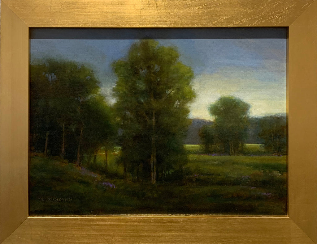 TWILIGHT II By Robert Trondsen - Hudson Valley Tonalist Landscape Pain